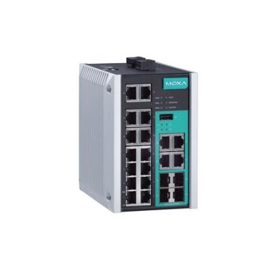 China Moxa EDS-518E 14+4G-port Gigabit managed Ethernet switches for sale