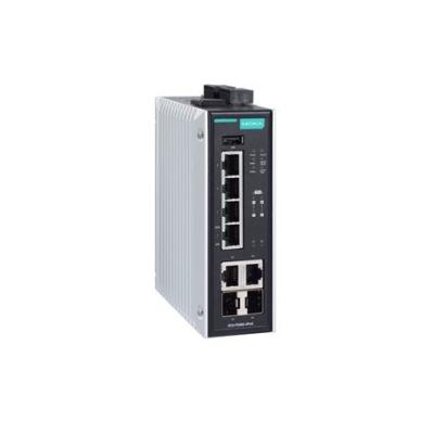 China Moxa EDS-P506E Series switch 4+2G-port Gigabit PoE+ switches Layer 2 Managed Switches for sale