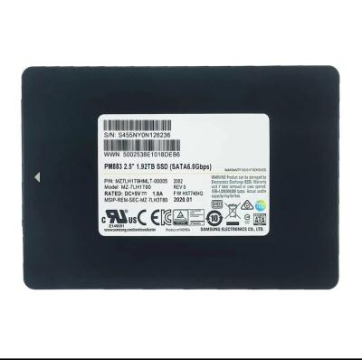 China Cost-effective Sumsung PM883 960G/1.92TB SATA with SATA 6.0 Gbps interface 2.5'' hard drive for sale