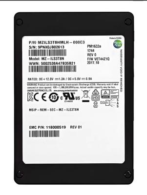 China Maintainable Sumsung SAS 12.0 Gbps hard drive PM1633 3.84T/ PM1633A  EMS version 3.84T / PM1633A  DELL version 1.92T for sale