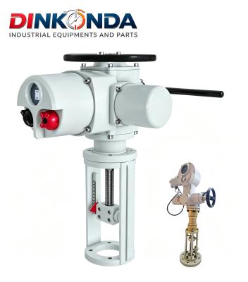China DINKONDA GLOBAL Power Plants 24VDC Linear Electric Valve Actuators 220V 380V 50Hz 100mm Stroke for sale