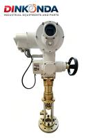 China DINKONDA GLOBAL Power Plants 24VDC Linear Electric Valve Actuators 220V 380V 50Hz 100mm Stroke for sale
