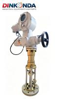 China DINKONDA GLOBAL Power Plants 24VDC Linear Electric Valve Actuators 220V 380V 50Hz 100mm Stroke for sale