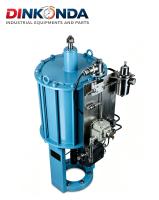 China Vertical Modbus Pneumatic Valve Actuators Piston Type Double Action Spring Reset for sale