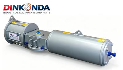 China Industrial Dual Cylinder Pneumatic Valves And Actuators Welded Fork Transmission 220V for sale