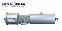 China Industrial Dual Cylinder Pneumatic Valves And Actuators Welded Fork Transmission 220V for sale
