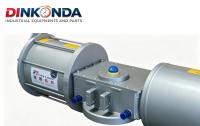 China Industrial Dual Cylinder Pneumatic Valves And Actuators Welded Fork Transmission 220V for sale