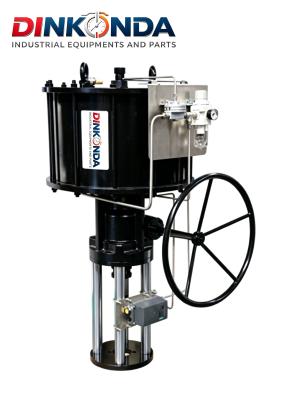 China Industrial Adjustable Pneumatic Valve Actuators IP68 Piston Cylinder Handwheel Linear Stroke Dual Acting for sale