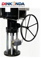 China Industrial Adjustable Pneumatic Valve Actuators IP68 Piston Cylinder Handwheel Linear Stroke Dual Acting for sale