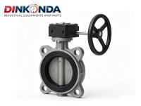 China EPDM NBR Rubber Cast Iron Butterfly Power Plant Valves PN10 PN16 Worm Gear Transmission for sale