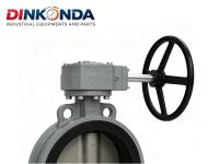 China EPDM NBR Rubber Cast Iron Butterfly Power Plant Valves PN10 PN16 Worm Gear Transmission for sale