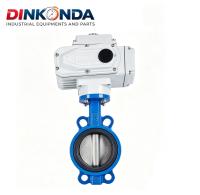 China teflon lined butterfly Power Plant Valves Electric Actuator Bidirectional DN 150 for sale