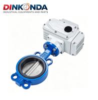 China teflon lined butterfly Power Plant Valves Electric Actuator Bidirectional DN 150 for sale