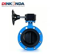 China PN10 PN16 Power Plant Valves DN50-DN2000 Worm Gear 100mm Butterfly Valve Oil Resistant for sale