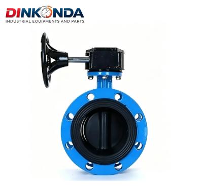 China PN10 PN16 Power Plant Valves DN50-DN2000 Worm Gear 100mm Butterfly Valve Oil Resistant for sale