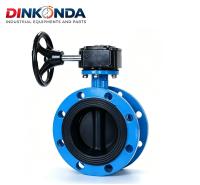 China PN10 PN16 Power Plant Valves DN50-DN2000 Worm Gear 100mm Butterfly Valve Oil Resistant for sale