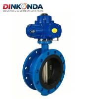 China D941X Power Plant Valves Electric Actuator EPDM Rubber PTFE Lined Butterfly Valve for sale