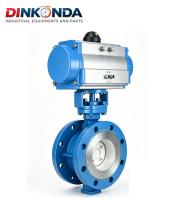 China API 598 WCB Gear Rack 4 Inch Butterfly Valve Pneumatic Actuator high performance for sale