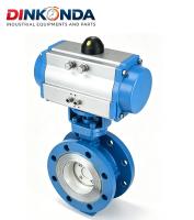 China API 598 WCB Gear Rack 4 Inch Butterfly Valve Pneumatic Actuator high performance for sale