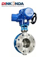 China Sealed electric operated butterfly Power Plant Valves 3 Eccentric Flange Type 150LB for sale