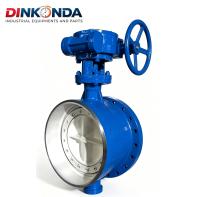 China Bidirectional Hard Seal Butterfly Power Plant Valves Worm Gear Handwheel High Pressure for sale