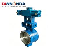 China Triple Eccentric Welded Pneumatic Actuator Butterfly Valve DN80-DN1200 PN1.0-4.0MPa for sale