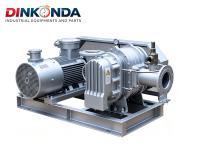 China SUS304 SUS316L Stainless Steel Volumetric Roots Fan Blower Pump Air Cooled Three Blade for sale