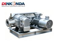 China SUS304 SUS316L Stainless Steel Volumetric Roots Fan Blower Pump Air Cooled Three Blade for sale