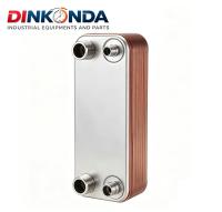 China 50Bar Vacuum Power Plant Heat Exchangers Corrugated 304 316L Copper Cooling Plate for sale