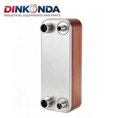 China 50Bar Vacuum Power Plant Heat Exchangers Corrugated 304 316L Copper Cooling Plate for sale