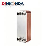 China 50Bar Vacuum Power Plant Heat Exchangers Corrugated 304 316L Copper Cooling Plate for sale