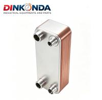 China 50Bar Vacuum Power Plant Heat Exchangers Corrugated 304 316L Copper Cooling Plate for sale