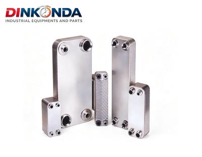 China Nickel Brazed Power Plant Heat Exchangers Plate High Temperature API Standard Customized for sale