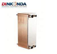 China Fully Enclosed Corrugated Plate Brazed Copper Heat Exchanger High Temperature for sale