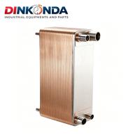 China Fully Enclosed Corrugated Plate Brazed Copper Heat Exchanger High Temperature for sale