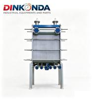 China Titanium TA1 Hastelloy C-276 Laser Plate PHE Heat Exchanger DN50-DN300 Fully Welded Flange for sale