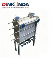 China Titanium TA1 Hastelloy C-276 Laser Plate PHE Heat Exchanger DN50-DN300 Fully Welded Flange for sale