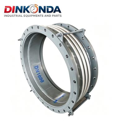 China DINKONDA GLOBAL Power Plants Special Boiler Smoke And Air System, Induced Draft Fan Flange Type Axial Vibration Reduction And Noise Reduction Corrugated Compensator Metal Expansion Joint for sale