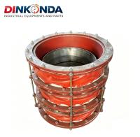 China Circular HVAC Power Plant Expansion Joints Multi Layer Silicone Rubber Composite Skin For Flue Duct for sale