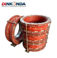 China Circular HVAC Power Plant Expansion Joints Multi Layer Silicone Rubber Composite Skin For Flue Duct for sale