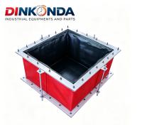 China OEM Non Metallic Expansion Joint Bellows Fabric Silicone Rubber Multi Directional Displacement Compensator for sale