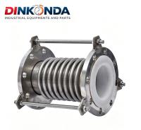 China IP67 PTFE Corrugated Stainless Steel Expansion Joint Single Wave Group Axial Special Compensator for sale