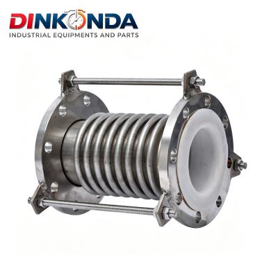 China IP67 PTFE Corrugated Stainless Steel Expansion Joint Single Wave Group Axial Special Compensator for sale