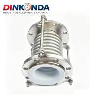 China IP67 PTFE Corrugated Stainless Steel Expansion Joint Single Wave Group Axial Special Compensator for sale