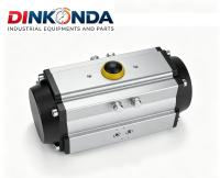 China DINKONDA GLOBAL Power Plants Special Rotary Stem Motion Type And Cylinder Piston Type AT Series Lightweight Angular Stroke Pneumatic Gear Rack Pneumatic Actuator for sale