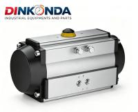 China DINKONDA GLOBAL Power Plants Special Rotary Stem Motion Type And Cylinder Piston Type AT Series Lightweight Angular Stroke Pneumatic Gear Rack Pneumatic Actuator for sale