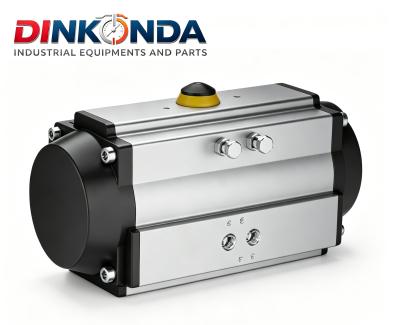 China DINKONDA GLOBAL Power Plants Special Rotary Stem Motion Type And Cylinder Piston Type AT Series Lightweight Angular Stroke Pneumatic Gear Rack Pneumatic Actuator for sale