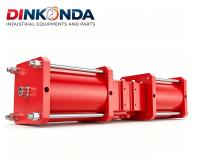 China NAMUR ISO5211 Pneumatic Valve Actuators Dual Cylinder Single Acting for sale
