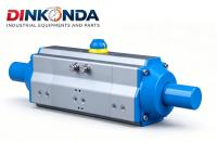 China 10Nm-500Nm Gear Rack Multi Position Pneumatic Valve Actuators Drive Three Stage Double Acting for sale