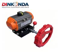 China Double Acting Pneumatic Valve Actuators Dual Piston Rack And Pinion Gear Rotation for sale